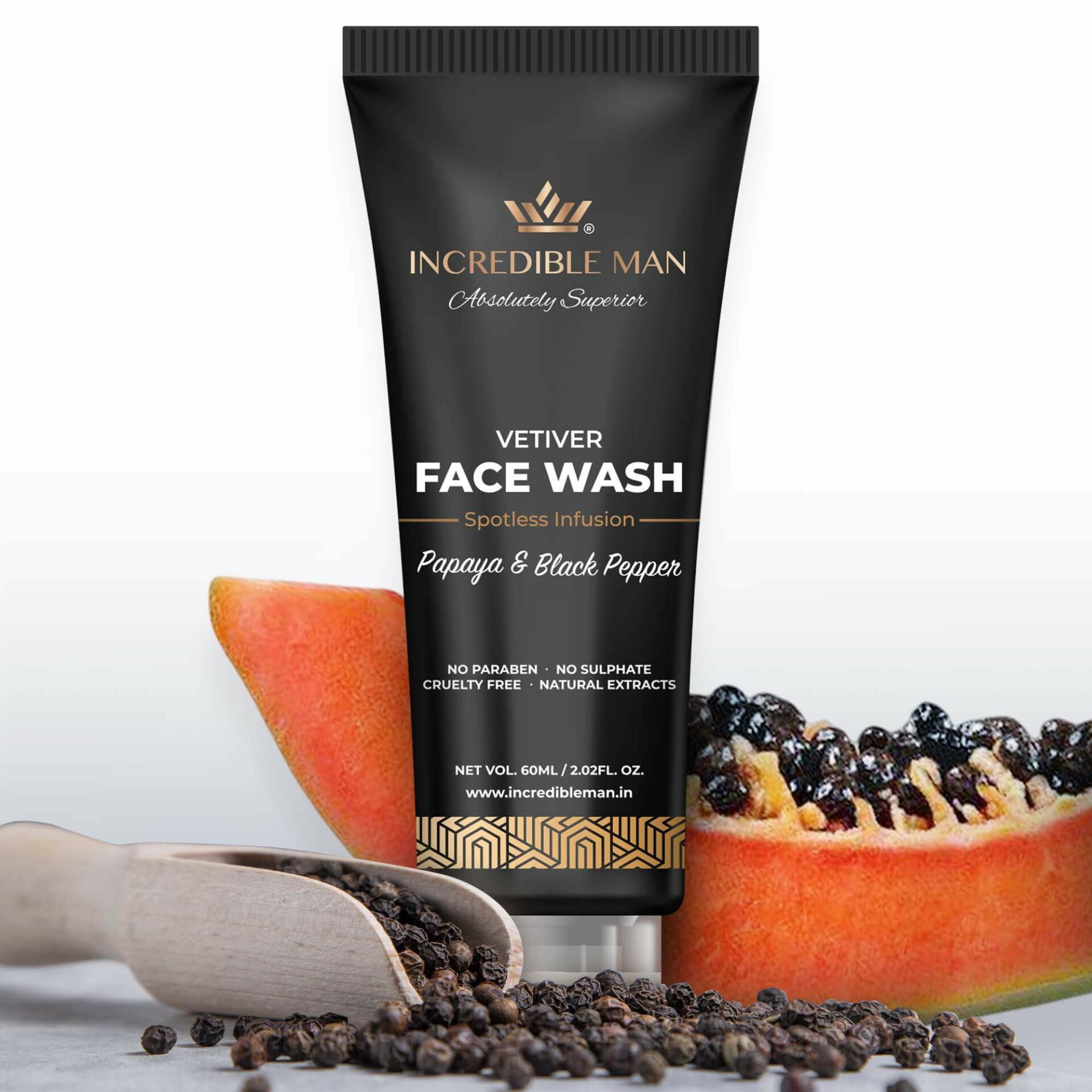 Orange, Papaya, Charcoal Face Wash | Natural Face Wash Combo Pack